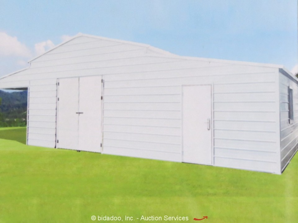 AllMetal K4230T 30' x 42' Metal Storage Shed Building Steel Carport ...