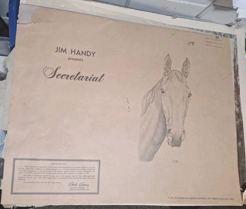 Secretariat Triple Crown Winner By Jim Handy 1973 | eBay