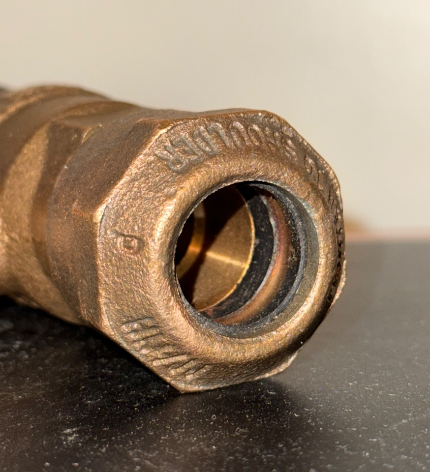 Jones 3/4 in. Compression Ball Valve Curb Stop CTS x CTS NL Brass | eBay