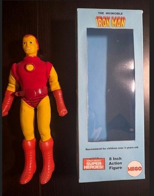 Mego Iron Man Vintage 100% Original 8" 1974 Action Figure Complete w ...