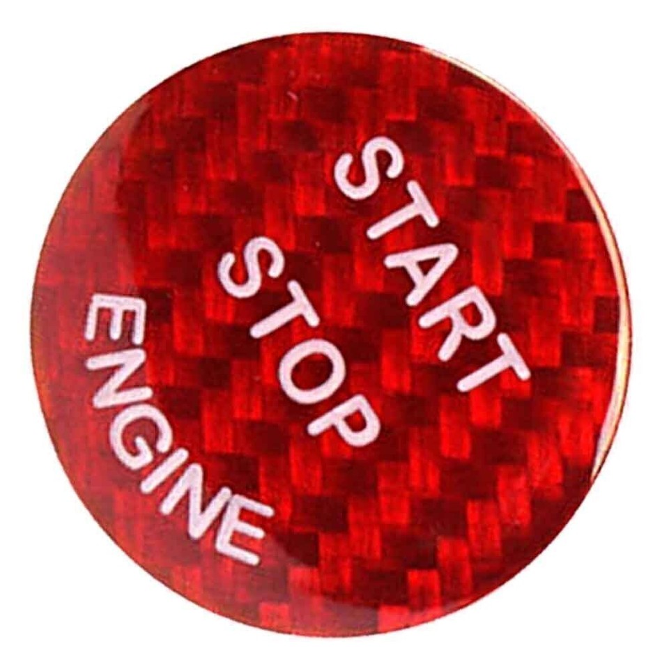 Carbon Fiber Trim Keyless Start Button Cover Fit BMW E-Class X5 X6 E70 ...