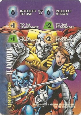 Marvel OVERPOWER TEAMWORK 6I ES +1 +2 Shadowcat Nightcrawler Colossus ...