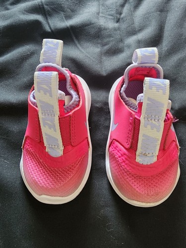 Nike Flew Runner Infant/Toddler Shoes Size 2C Fireberry & Purple Pulse ...