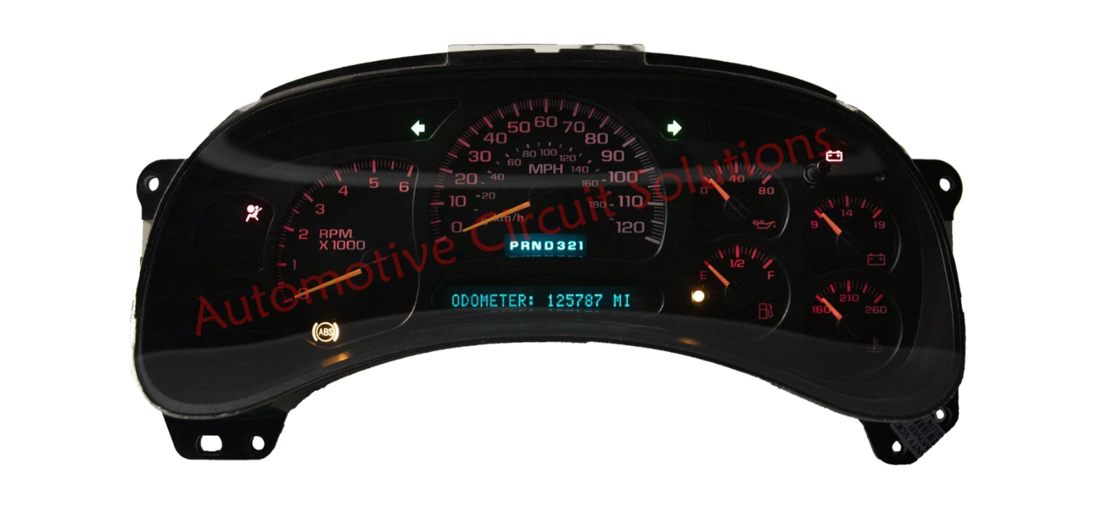 03-07 GM Chevrolet Silverado Tahoe Instrument Cluster w/ LEDs [*REPAIR ...