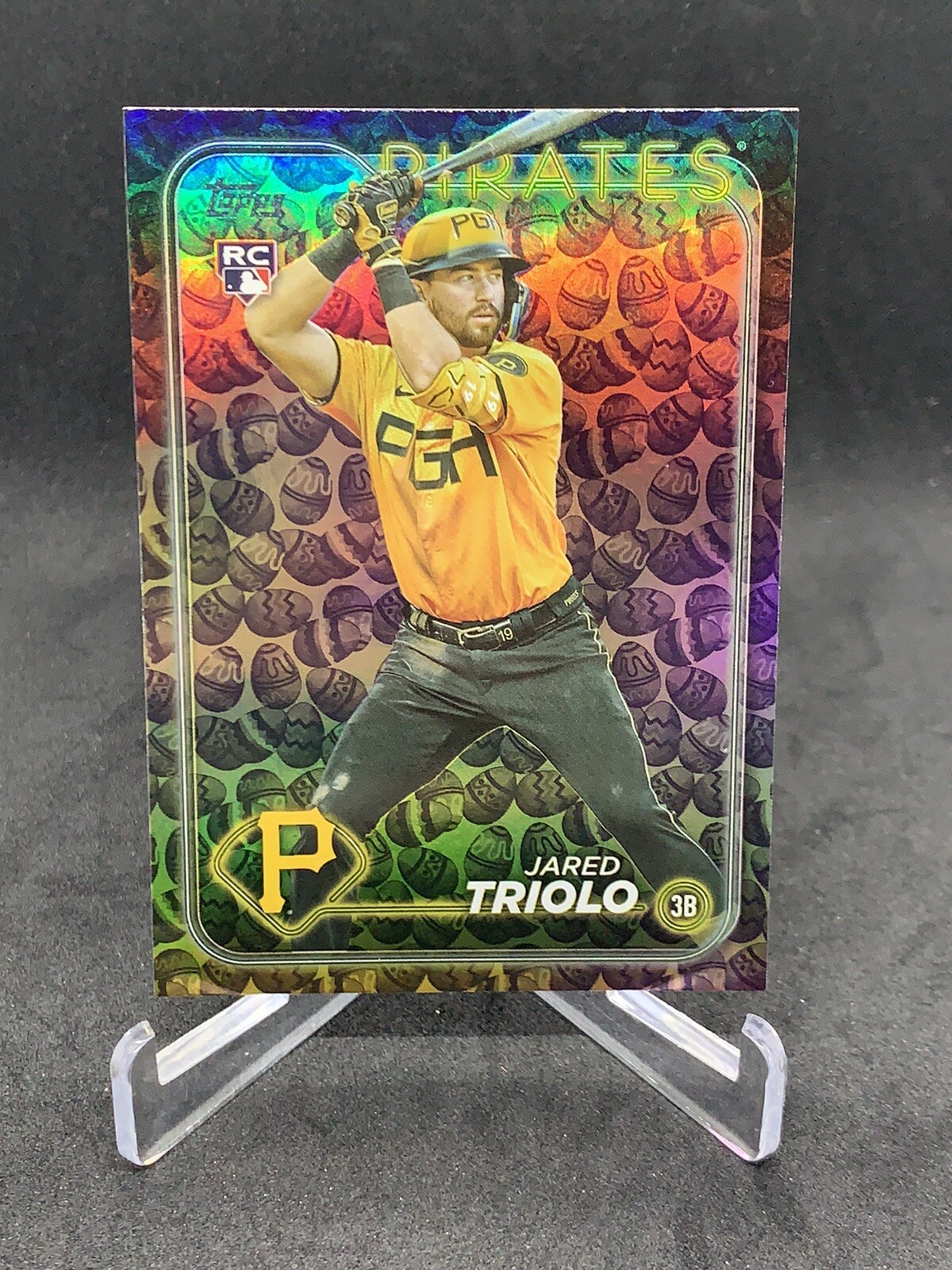 2024 Topps Series 1 JARED TRIOLO Easter Egg Foil Parallel #281 Pirates ...