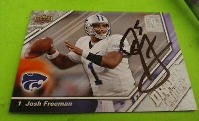 2009 Josh Freeman SIGNED Upper Deck Draft Edition RC Kansas State ...