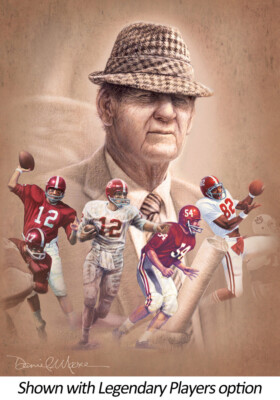 DANIEL MOORE ALABAMA FOOTBALL COACH PAUL BEAR BRYANT LEGENDARY PLAYER ...