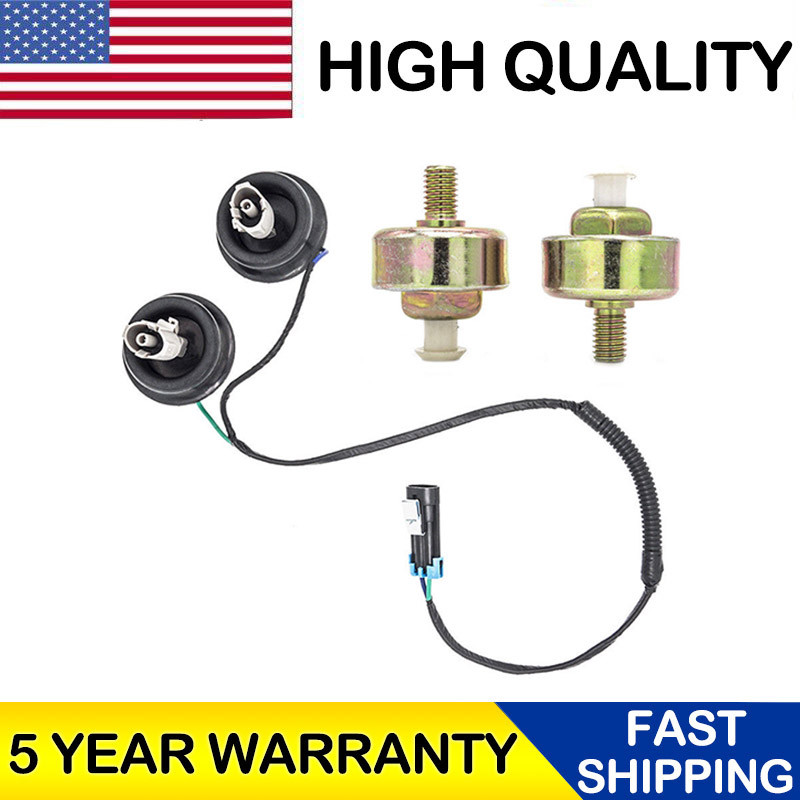 2 Knock Sensor with Harness Pair Kit for Chevy Silverado1500 GMC Sierra ...
