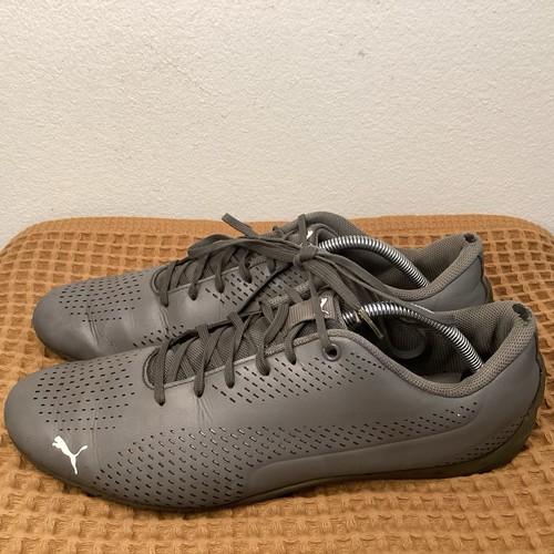 Puma Drift Cat 5 Ultra Mens Sz 13 Gray Leather Perforated Shoes ...