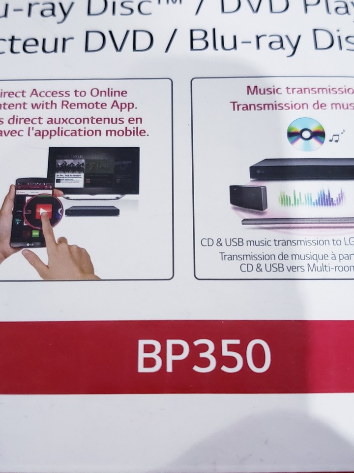 LG BP350 Wireless Streaming Blu-ray Disc DVD Player - New | eBay