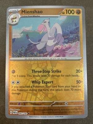 Mienshao 097/182 Sv04: Paradox Rift Reverse Holo Pokémon TCG NM | eBay