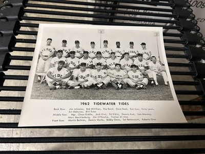 original 1962 TIDEWATER TIDES minor league baseball team 8 X 10 PHOTO ...