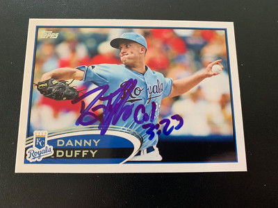 Danny Duffy Signed 2012 Topps #194 Card Kansas City Royals Autograph ...