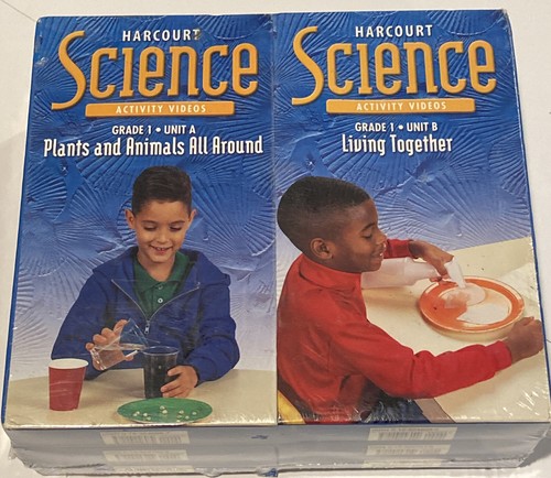 Harcourt Science Activity Videos Grade 1 Units A-F Factory Sealed 6 VHS ...