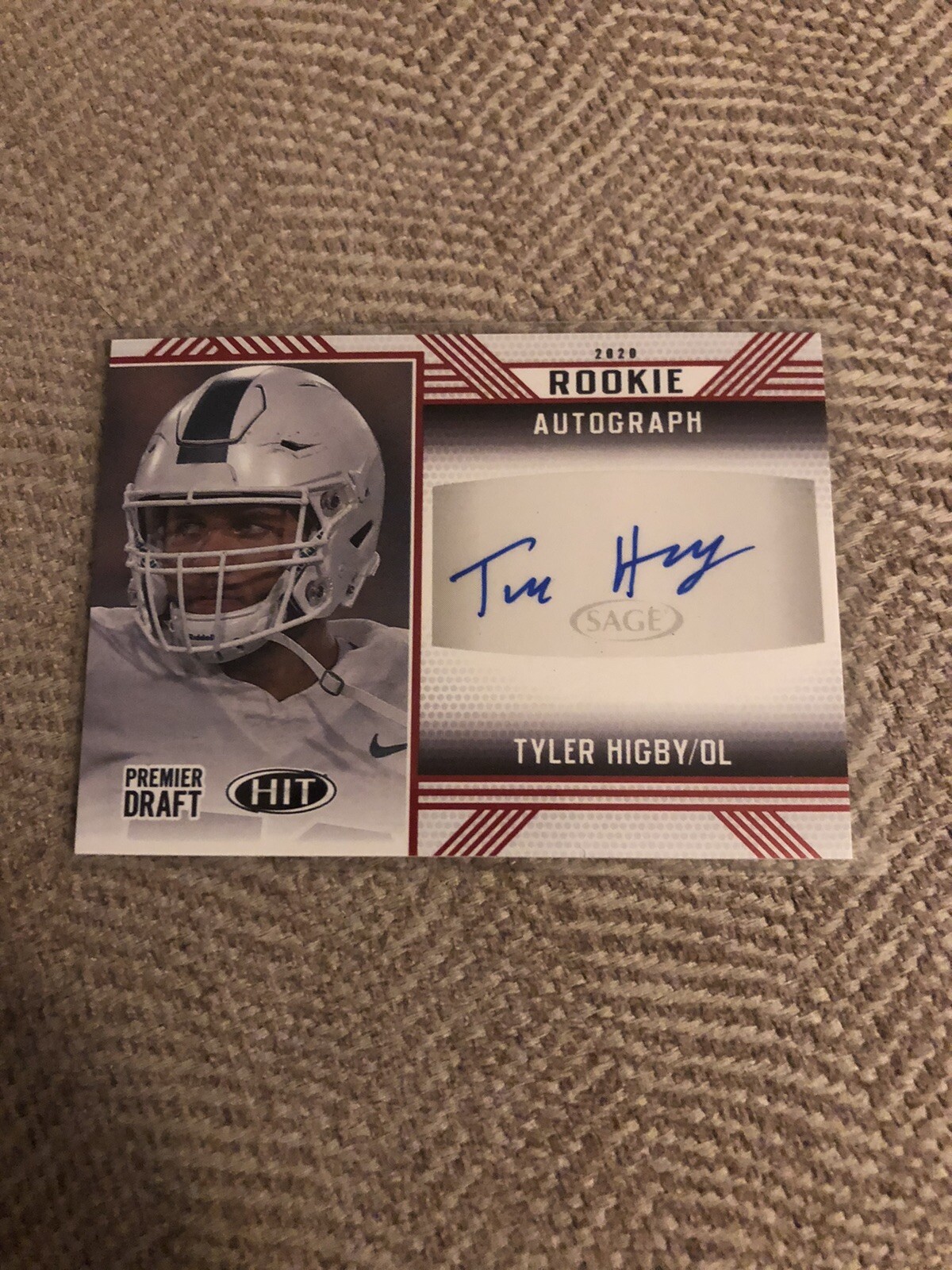 2020 SAGE HIT Tyler Higby Autograph RC - Minnesota Vikings - MSU ...