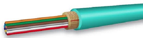 12 Strand Multimode 50 Micron 10 Gig Om3 Aqua 12-fiber Optical Cable ...