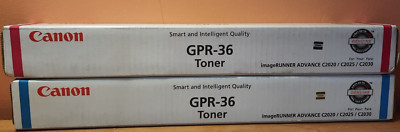 GENUINE CANON GPR-36 CYAN & MAGENTA TONER CARTRIDGE NEW & SEALED | eBay