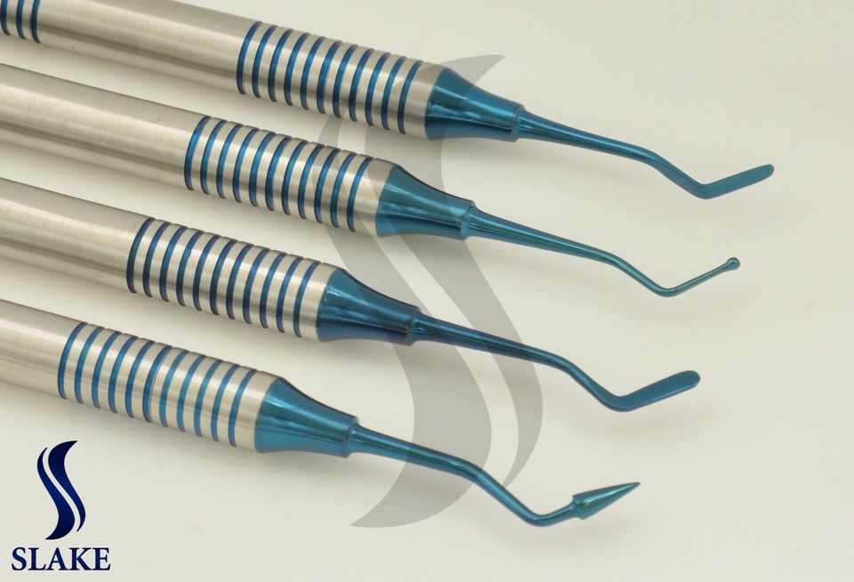 Dental Blue Titanium Coated Restorative Composite Filling Instruments ...