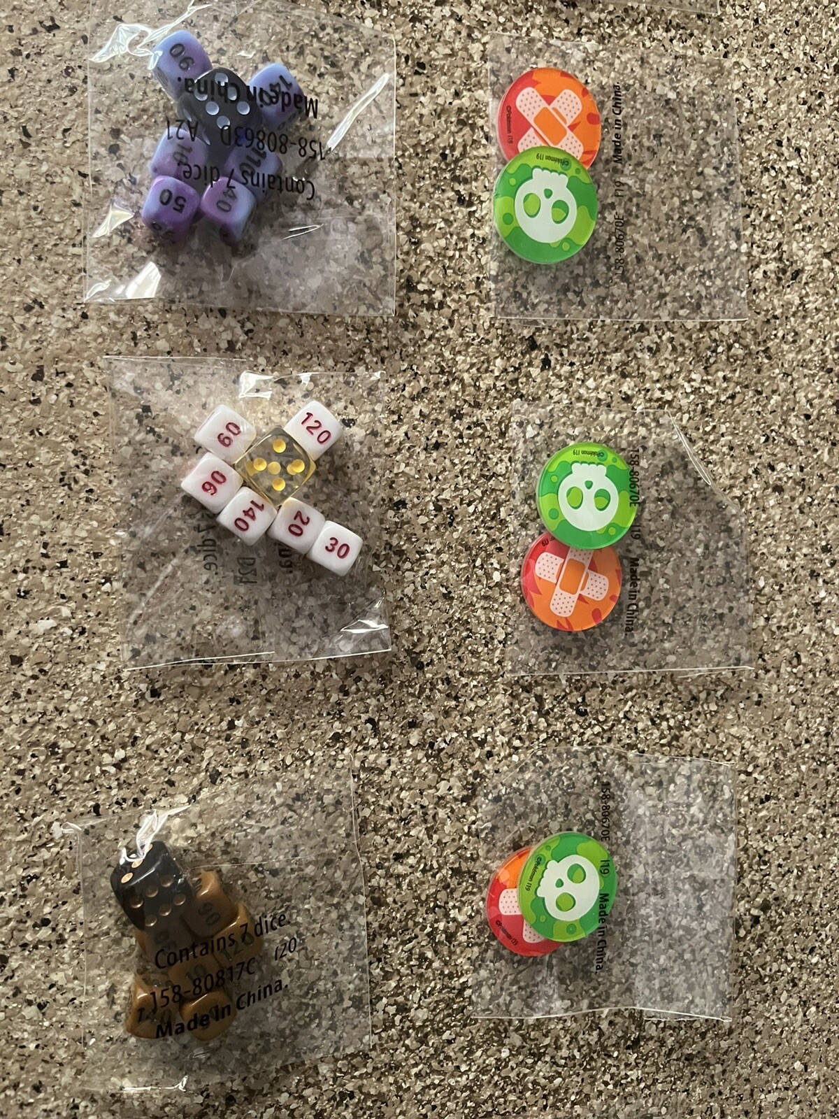 Pokemon ETB Damage Counters & Dice - Sealed Random Set Dice & damage ...