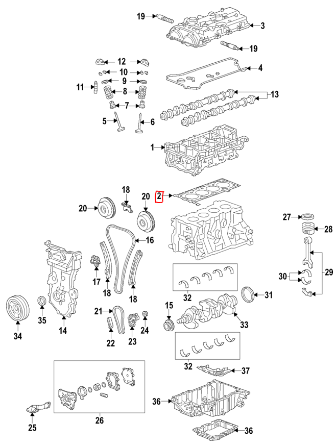 OEM Head Gasket for 2016-2024 Buick Chevrolet GMC 1.4L 1.5L Models ...