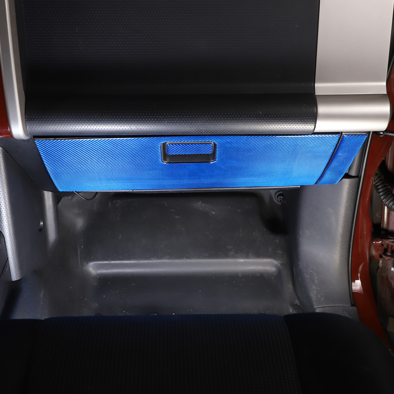 Blue Carbon Fiber Glove Box Trim Panel For Toyota FJ Cruiser 2007-2021 ...