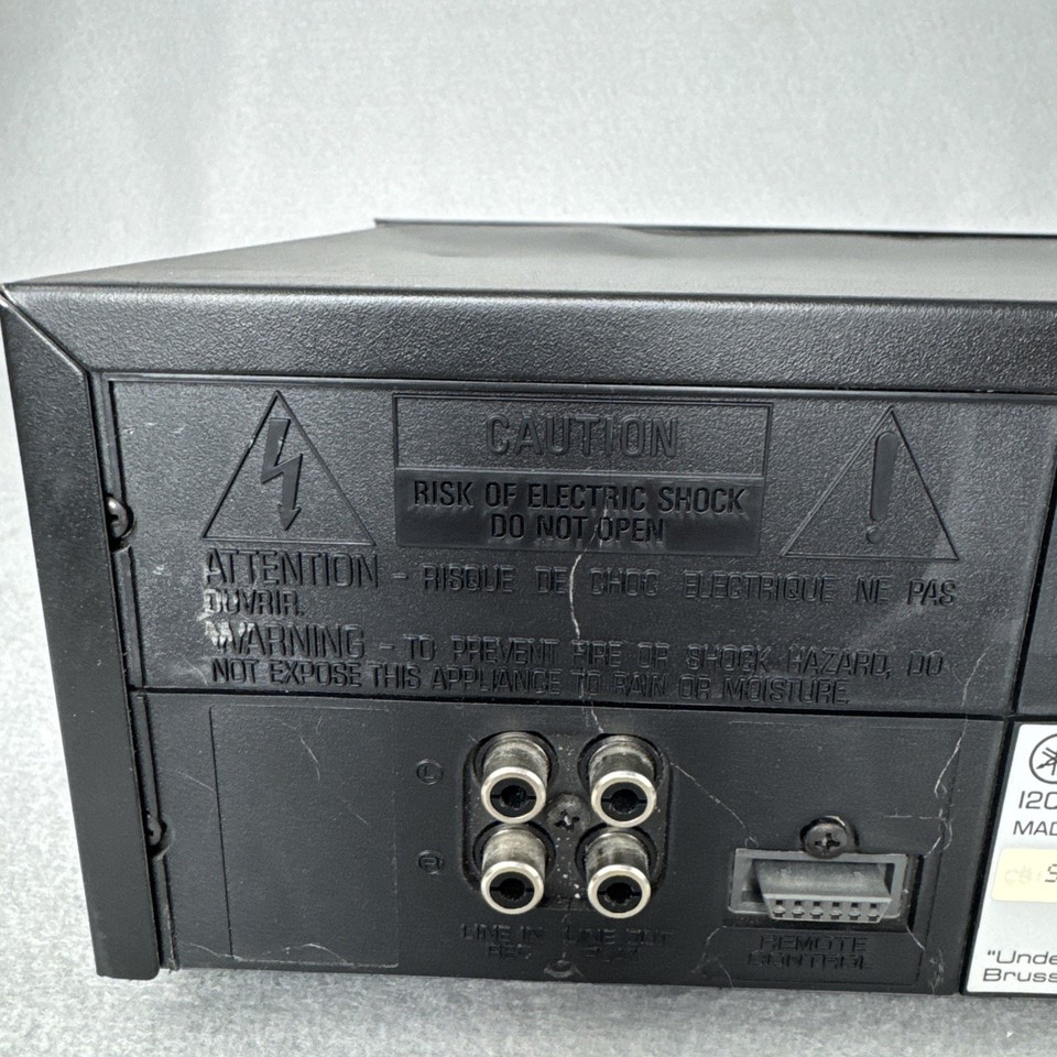 Yamaha KX-W500U Natural Sound Stereo Double Auto-Reverse Cassette Deck ...