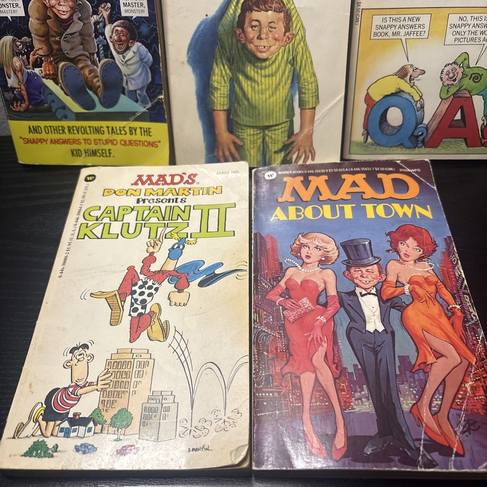 Vintage Mad Book Lot of 5 1983-1990 Paperback Warner Books | eBay