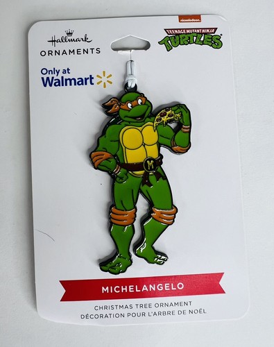 Hallmark Teenage Mutant Ninja Turtles MICHELANGELO Flat Metal Ornament ...
