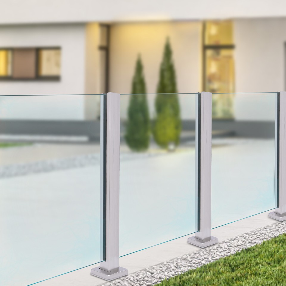 Glass Railing Mid Post,304 Stainless Steel Balustrade for Balcony ...