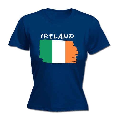 Ireland Country Flag Nationality - Womens T-Shirt Tshirt T Shirt Gift ...