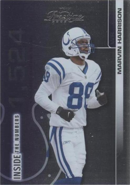 2002 Playoff Prestige - Inside the Numbers Marvin Harrison #IN 25 for ...