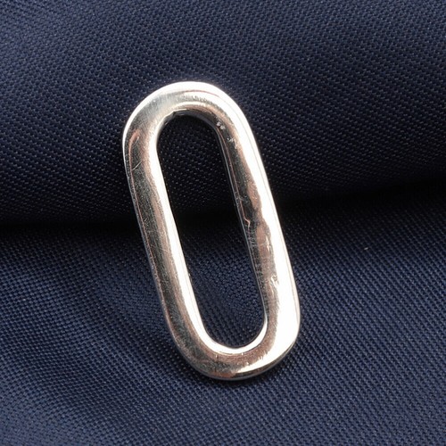 Sterling Silver Large Oval Link Connector Bail Ring for Pendant Necklac ...