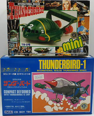 THUNDERBIRDS : MINI THUNDERBIRD 1 & THUNDERBIRD 2 MODEL KIT MADE BY ...