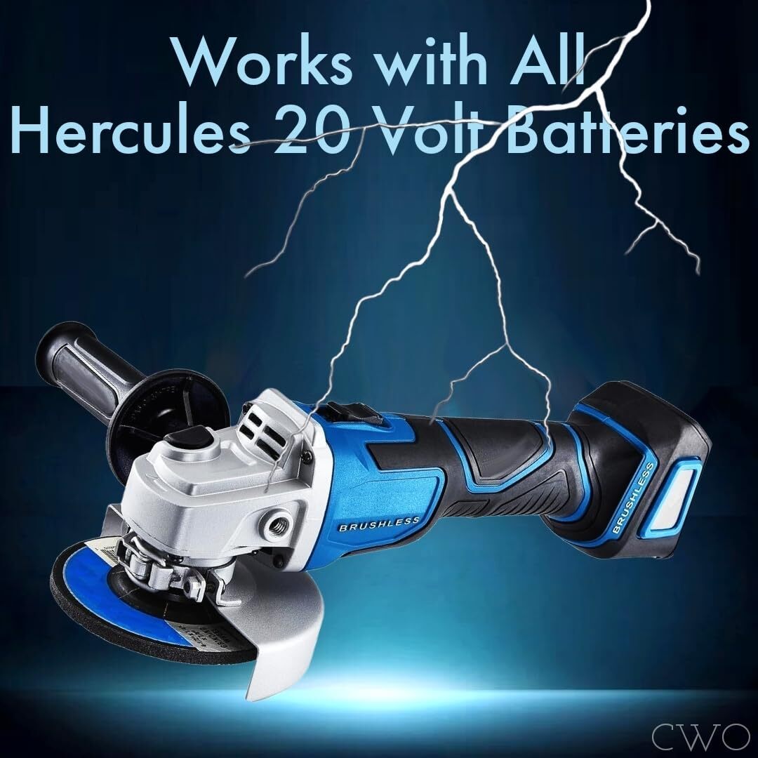 Hercules 20V Brushless Cordless 4-1/2 in. / 5 in. Slide Switch Angle ...