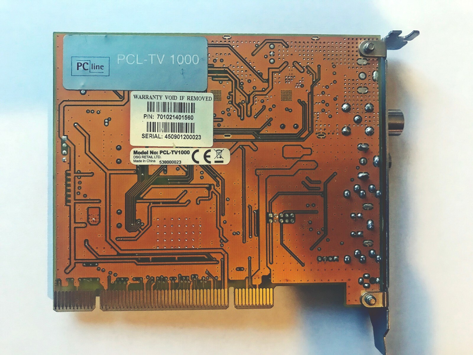 PC Line PCL-TV1000 PCI TV Card | eBay