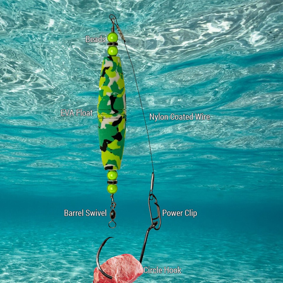 4pcs Float Rigs Fishing Bobbers Popping Corks Catfishing Equipment O3P5 ...