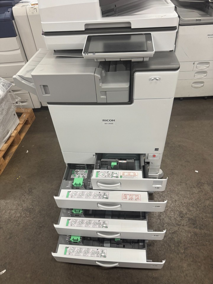Ricoh IM C4500 (14k Meter Only) Color Copier Printer Scan Fax Finisher ...