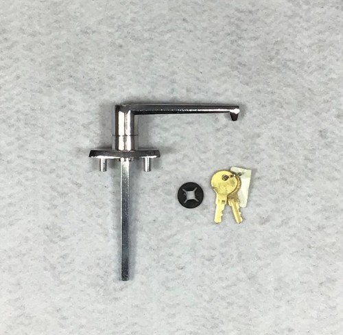 Keyed L Handle Set Overhead Garage Door Hardware DIY Lock Home Shed ...