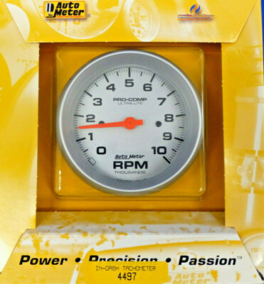 Auto Meter 4497 Ultra Lite Pro Comp Electric Tachometer 10,000 RPM In ...