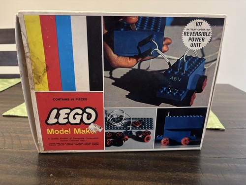 1960s Vintage LEGO 4.5V MODEL MAKER #107 Battery Operated Power Unit ...