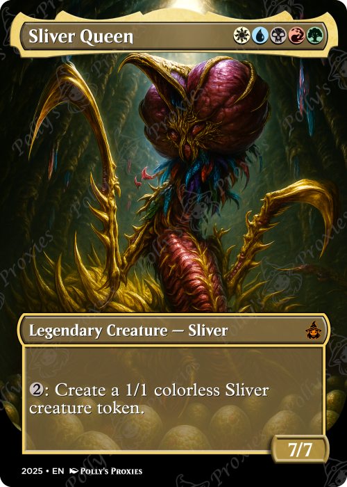 Sliver Queen and 5 Tokens (6 Pack) FOIL Proxy Cards with Custom Art ...