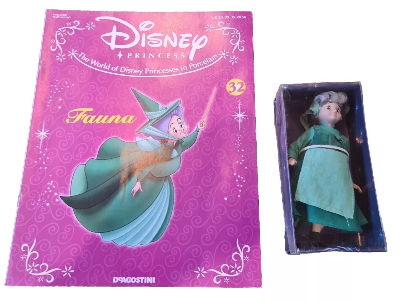DISNEY PRINCESS DeAgostini PORCELAIN DOLL - FAUNA + BOOK (13) | eBay