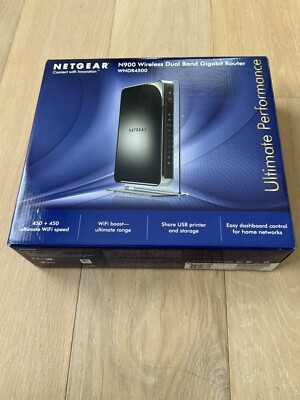Netgear WNDR4500 N900 Dual Band Gigabit Wifi Router (802.11n ...