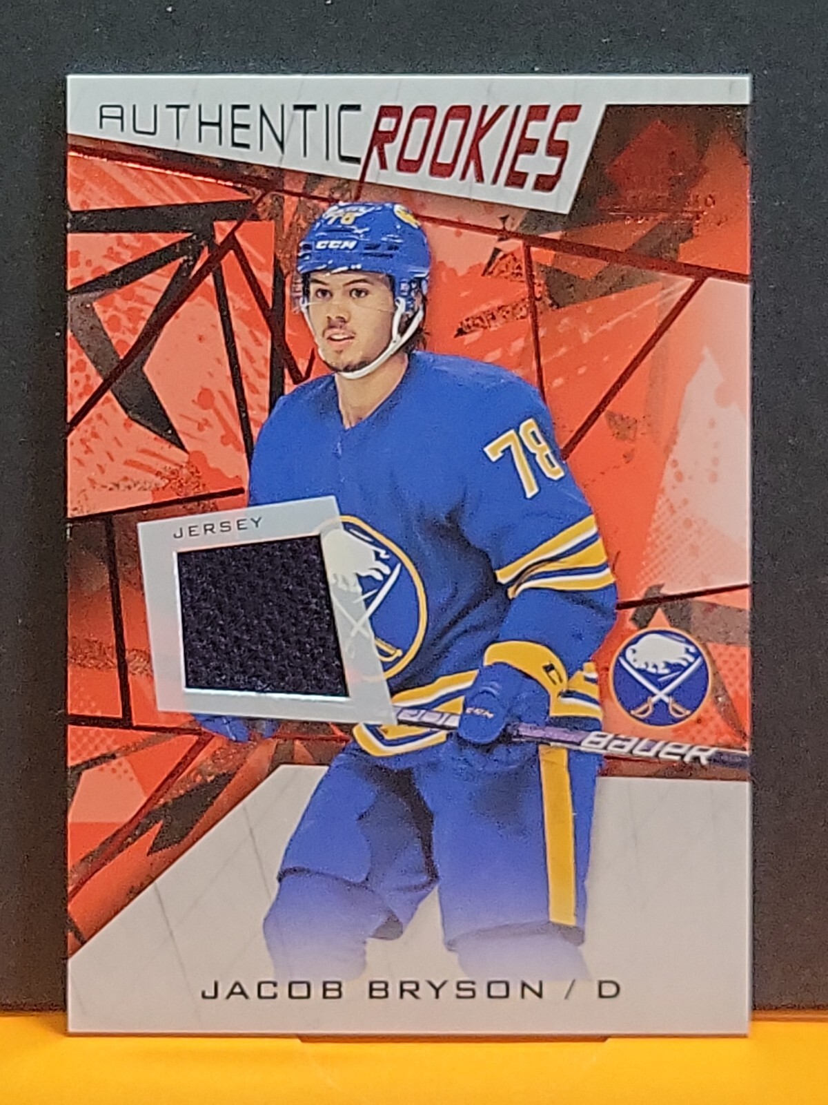 2021-22 SP Game Used JACOB BRYSON ROOKIE Jersey RC Buffalo Sabres | eBay
