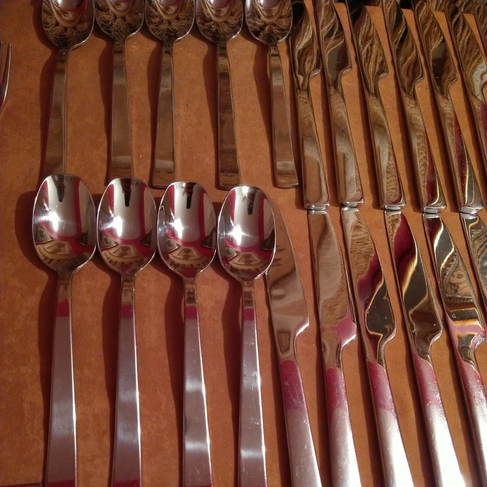 GS FLATWARE GOURMET SETTINGS 71 PC SET 18/10 STAINLESS STEEL | eBay
