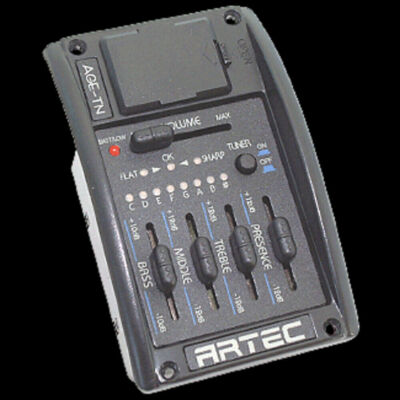ARTEC AGE-TN Acoustic Guitar 4 Band Equalizer EQ Preamp w/ Tuner ...