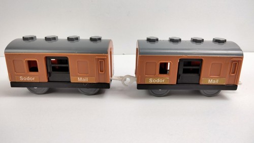 Lot Of 2 Trackmaster Thomas & Friends Sodor Mail Rail Car W/ Moving ...