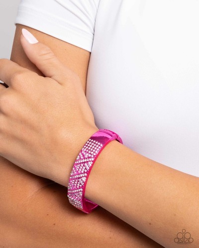 Paparazzi Refulgent Rebel - Pink - Bracelet | eBay