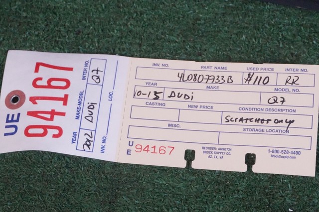 2010 - 2015 Audi Q7 Front Lower Bumper Guard Panel OEM 4L0807733B for ...