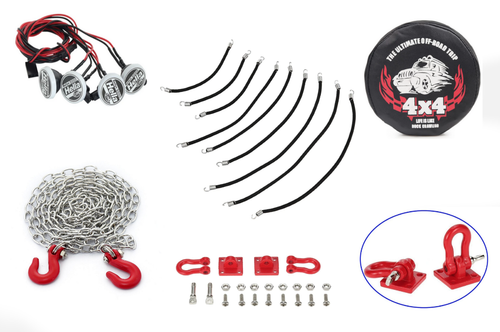 rc rock crawler parts accessories scale 1/10 wheels body shocks trx6 ...